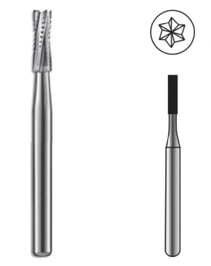 Straight Fissure Crosscut Carbide Bur FG 557 by Spring Health Products ...